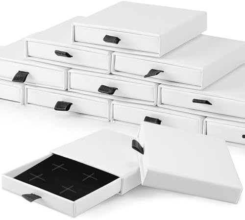 Amazon.com: JaGely 12 Pcs Cardboard Jewelry Boxes Jewelry Gift Boxes ...