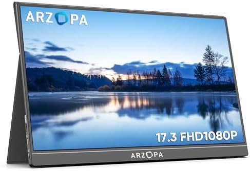 Amazon.com: Bimawen 17.3 inch Portable Monitor IPS 100% sRGB 1080P HDR ...