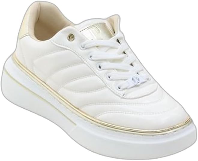 LAMARA PARIS ambey-lace-up-with-stripe-detail-and-eyelets-sneaker 8 UK ...