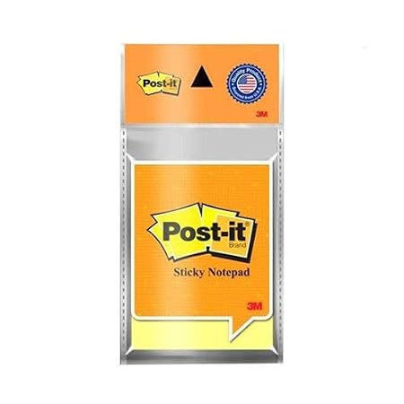 3M Post-it Yellow Sticky Notes| 2x100 Sheets | 3 Pads | 3" X 3" | Notes ...