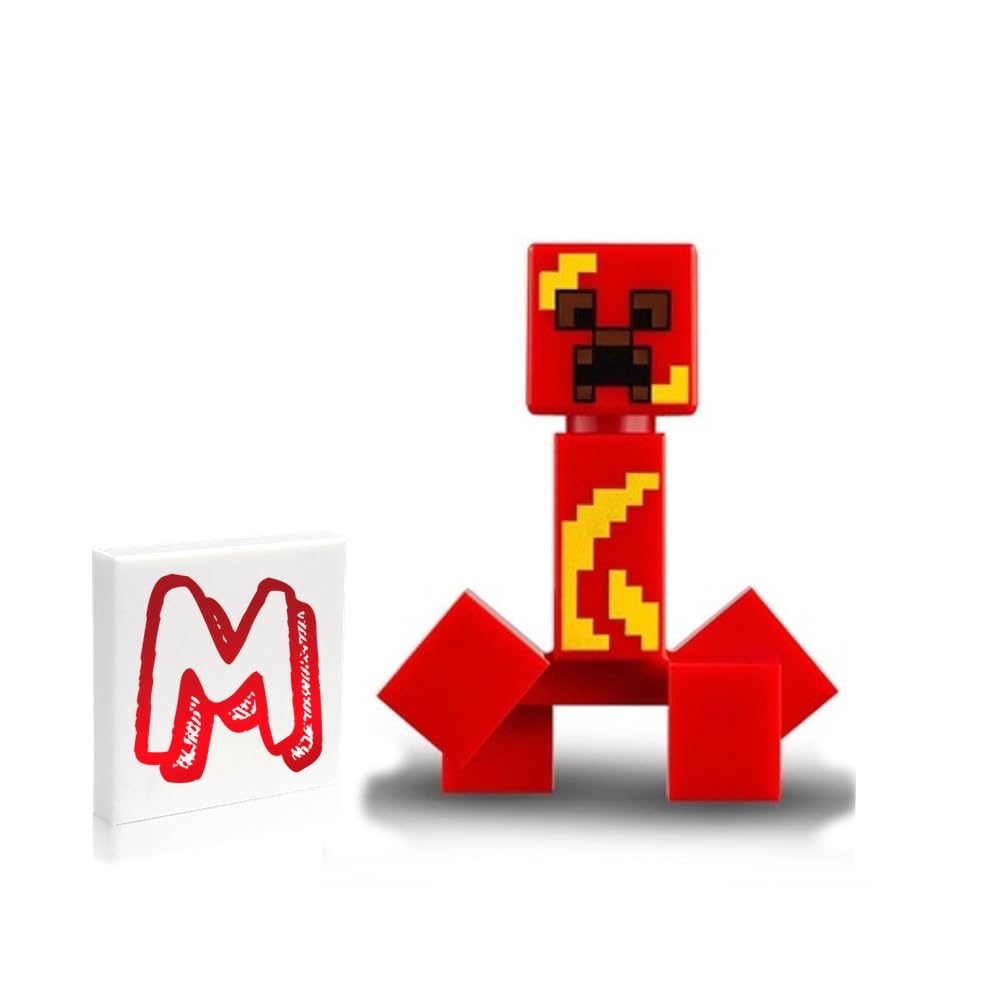 Lego Minecraft Minifigure Exploding Creeper With Minifigureland Tile 21177 Bigamart