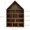 Amazon.com: TANG SONG 1 PC 11-Slot Wooden House-Shaped Mini Figures ...