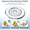 Shower Faucet Cover Plate Escutcheon Replacement for Moen 16090, Shower ...