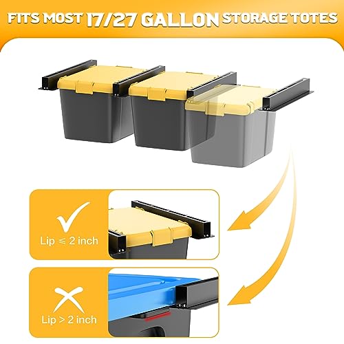 Snapklik.com : WALMANN Overhead Tote Storage Rail System, Garage ...