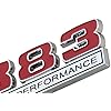Amazon.com: Pair Set 383 6.2L High Performance Engine Emblem Badge 3D ...