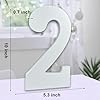 Amazon.com : AOCEAN 10 Inch White Wood Numbers Unfinished Wood Numbers ...