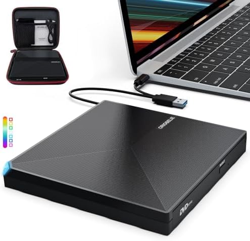 Amazon.com: Laurensory External DVD Drive USB 3.0 Type-C USB Portable ...