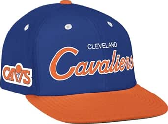 Amazon.com: Cleveland Cavaliers Script Blue/Orange Two Tone Snapback ...