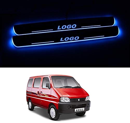 After Cars Maruti Suzuki Eeco Car Door Foot Step Led Sill Plate (Set of ...