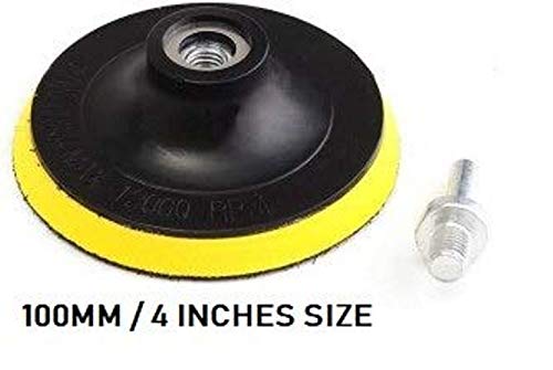 BUFFKING Backing Pad Plastic Disc 4 Inches (100 mm) -M10 Thread Size ...