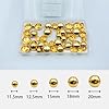 Zzcy Pack of 50 Shiny Gold Buttons Metal Half Round Blazer Button Alloy ...