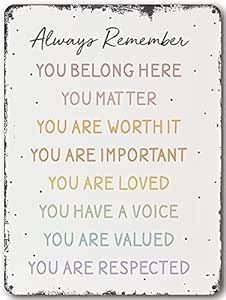 Amazon.com : Always Remember Poster Pastel Rainbow in This Room Sign ...