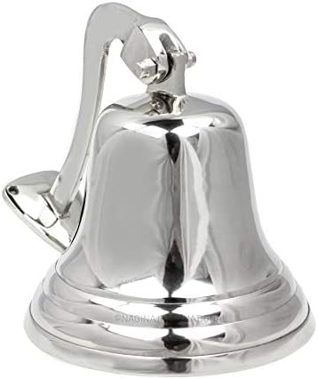 Amazon.com: Nautical Large Ship Bell 7inch Chrome Finish Wall Mountable ...