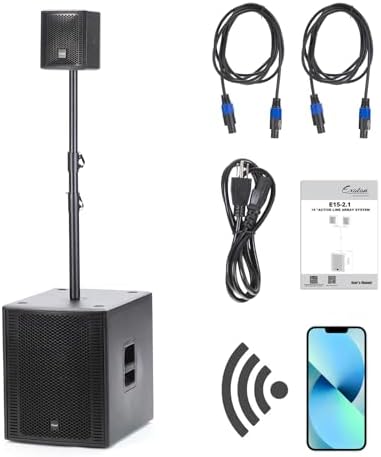Amazon.com: Seismic Audio - Tower1 - Powered Portable Column Array PA ...