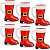 Amazon.com: Maxcheck 6 Pcs Santa Boot Mugs - Bulk Christmas Coffee Cups ...