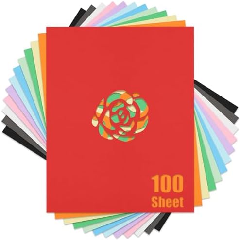 Amazon.com : Shindel 100 Sheets Colored Cardstock 4 x 6 Inches, 250gsm ...