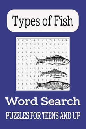 Types of Fish Word Search Puzzle Book: Word Searches with Easy to Read ...