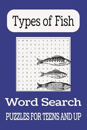 Types of Fish Word Search Puzzle Book: Word Searches with Easy to Read ...