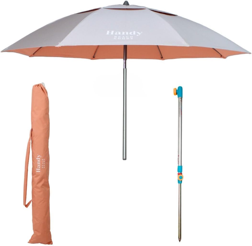 Amazon.com : AMMSUN 6.5ft Heavy Duty HIGH Wind fringe Beach Umbrella ...