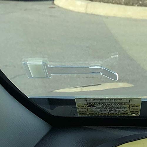 JAZLOG Transparent Car Parking Ticket Holder Clip Car Sticky Windshield ...