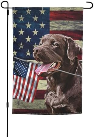 Amazon.com : Chocolate Labrador - Best of Breed DCR Spring Garden Flag ...
