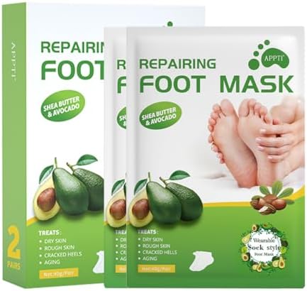Amazon.com: SULADEC Moisturizing Foot Mask with Shea Butter and Goat ...