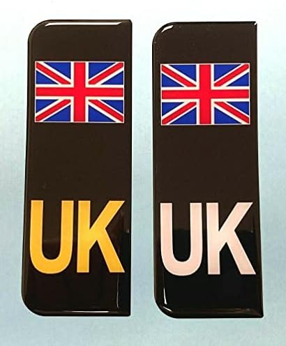 Signs247 Car Number Plate Vinyl Stickers - Durable UK Union Jack Flag ...