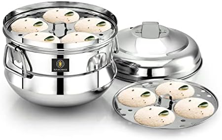 Buy Prestige Classic Stainless Steel Idly Cooker 6 Plates, Silver ...