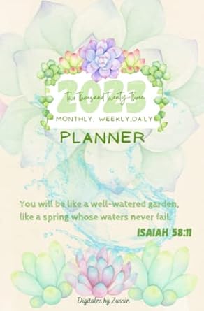 2023 Calendar Monthly, Weekly, Daily Christian Planner with Scriptures ...