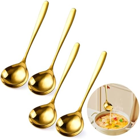 Amazon.com: SIAIQIANG Soup Ladle with Pour Spout,18/8(SUS 304 ...