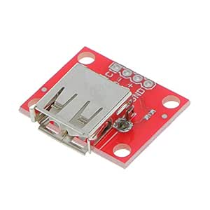PRAV® 5V 4 Pins USB Type A Female Breakout Board Power 2.54mm Header ...