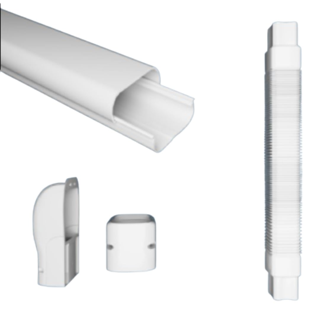 Airshield PVC Air Conditioner Line Set Cover Kit Mini (5 Feet) | NO ...