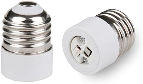 YI LIGHTING (Pack of 2) E26/E27 to MR16 Converter, E26/E27 Edison Screw to MR16 - Bi Pin GU5.3 ...