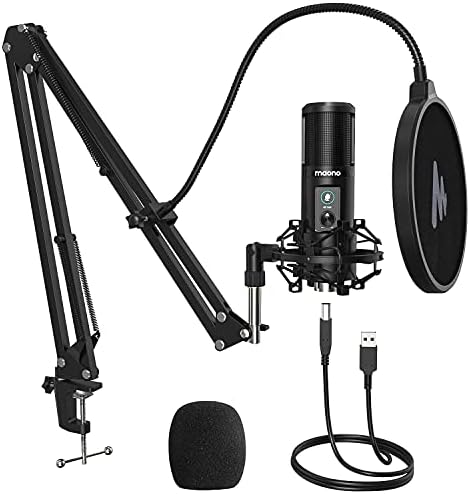 MAONO PD200X USB/XLR Dynamic Mic for Singing, PC, YouTube Recording ...