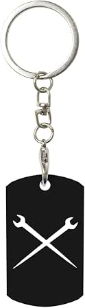NUSDB Ironworker Crossed Tools Keychain for Men Women Aluminium Metal ...