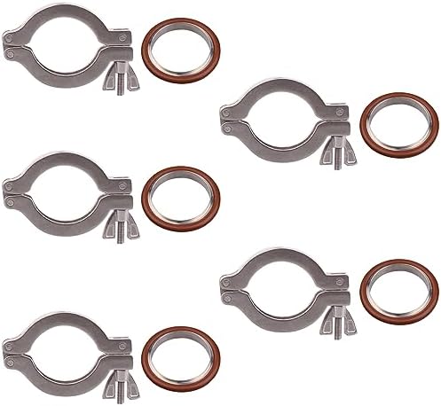 Amazon.com: DERNORD KF-16 Wing Nut Clamp Flange Quick Clamp Stainless ...