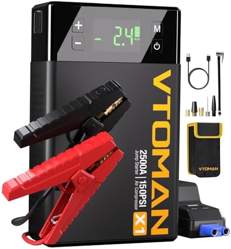 Amazon.com: Viking 1000 Peak Amp Lead-Acid Multifunction Jump Starter ...