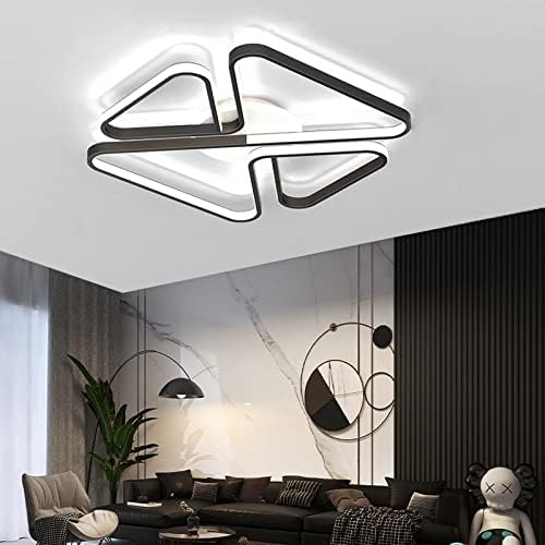 CANEOE Modern Ceiling Light, 48W Dimmable Led Ceiling Lamp with Remote ...