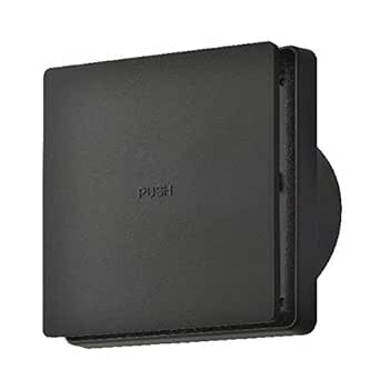 Amazon | バクマ工業 REPD-100J-BK 樹脂製プッシュ式レジスター 標準型 自然給気用 操作部着脱式 壁面・天井面取付兼用型 ブラック | 換気口