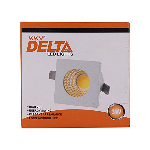 Buy Kkv Delta Led Cob, 1 Watt, Shapes Round/Square, Green Pack of 4 ...