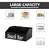 Xbopetda Snack Storage, 4 Compartment Acrylic Snack Box, Trapezoid Food ...
