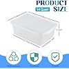 Amazon.com - Doryh 14 Qt Clear Plastic Stackable Storage Bin, 3 Pack ...