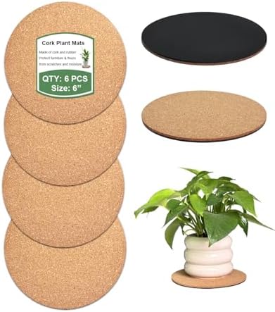 Amazon.com : 6 Pcs Boho Plant Pot Mat Absorbent Non Slip Round Pot ...