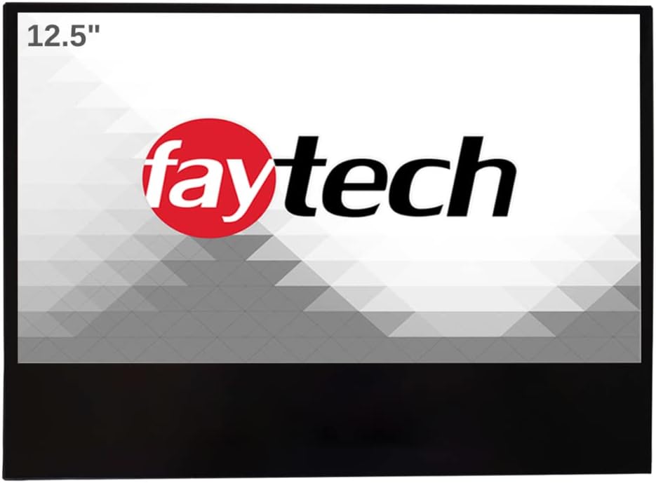 Amazon.com: faytech 12.5" 1080p Flat Touch Screen Portable Monitor ...