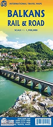Balkans Rail and Road Travel Reference Map 1:900,000: ITMB Publishing ...