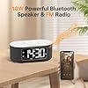 Amazon.com: JALL Fabric Alarm Clock for Bedroom, with Big Led Screen ...