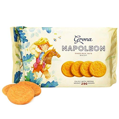 Amazon.com : GRONA Baked Milk Taste Biscuit "NAPOLEON", 290g : Grocery ...