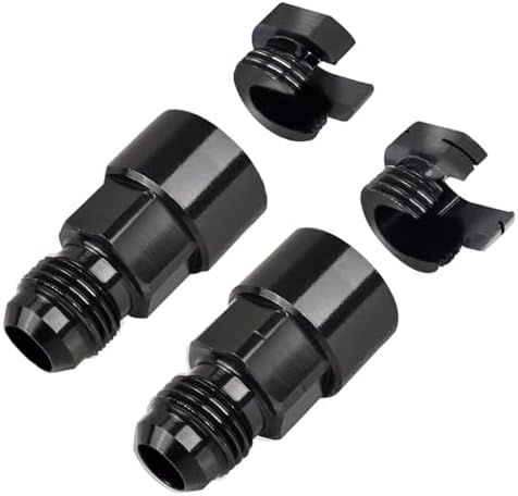Amazon.com: EFI Fuel Line Fittings,6AN Push-Lock Fittings Push-Fit Male ...