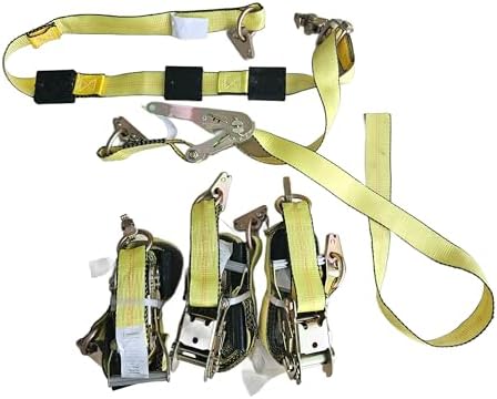 Amazon.com: Mega Tie 4 Pack 2" x 10' E Track Tire Straps - Over The ...