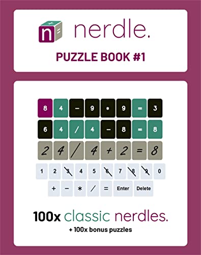 Nerdle puzzle book #1: Official puzzle book from nerdle, the daily ...